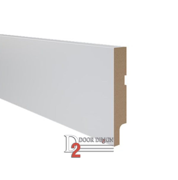 Rodapé Branco Liso - Door Design